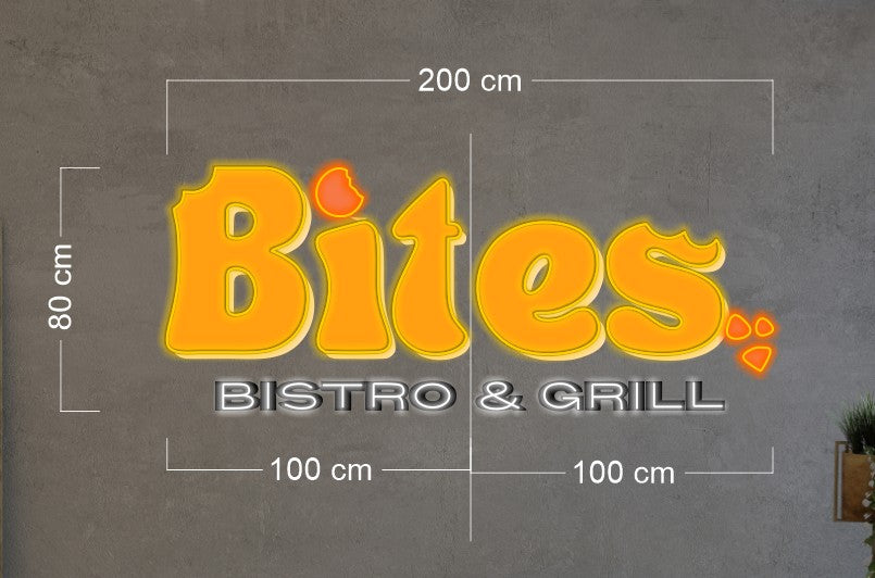 BITES | LED Neon Sign – ONE Neon™ Sign - Australia